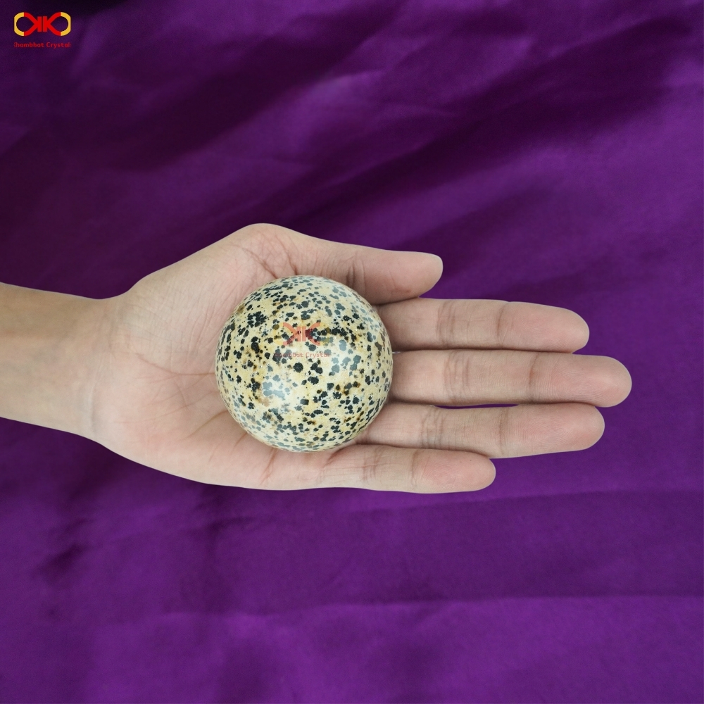 Dalmatian Jasper Sphere Ball | Khambhat Crystals