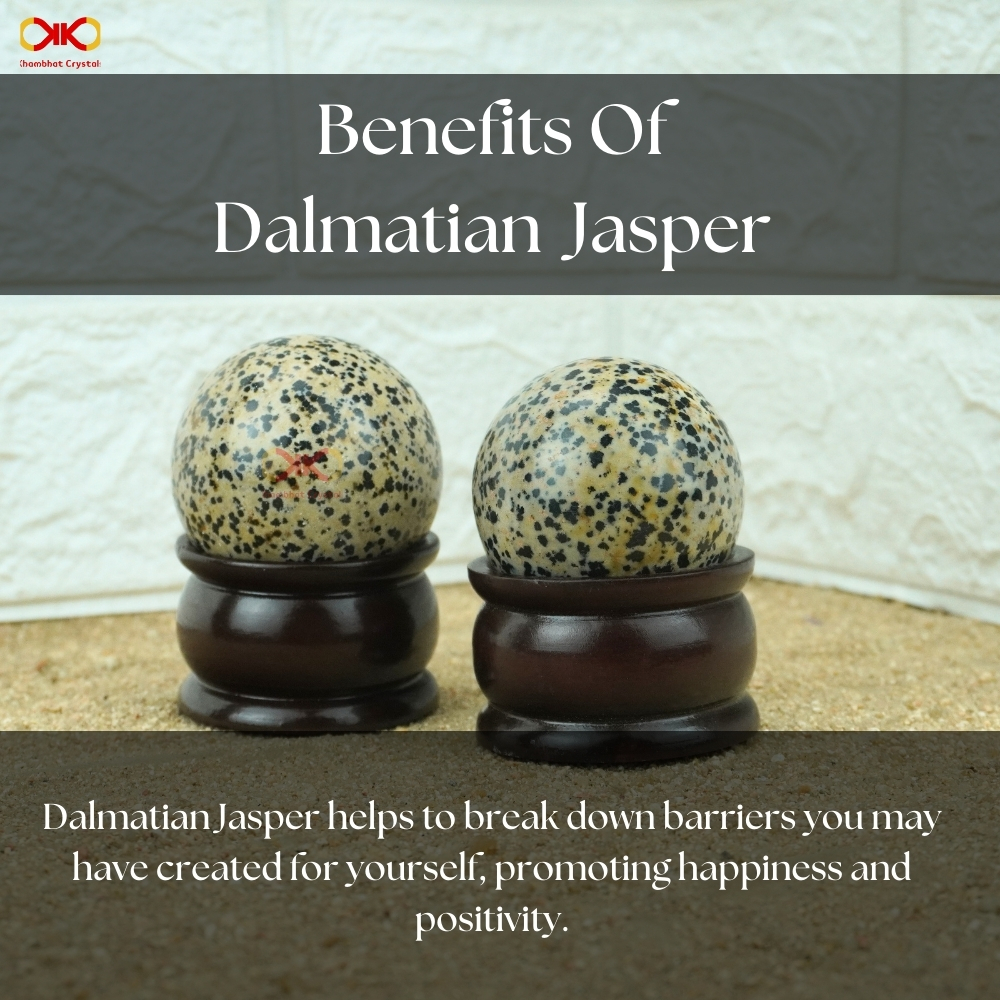 Dalmatian Jasper Sphere Ball | Khambhat Crystals