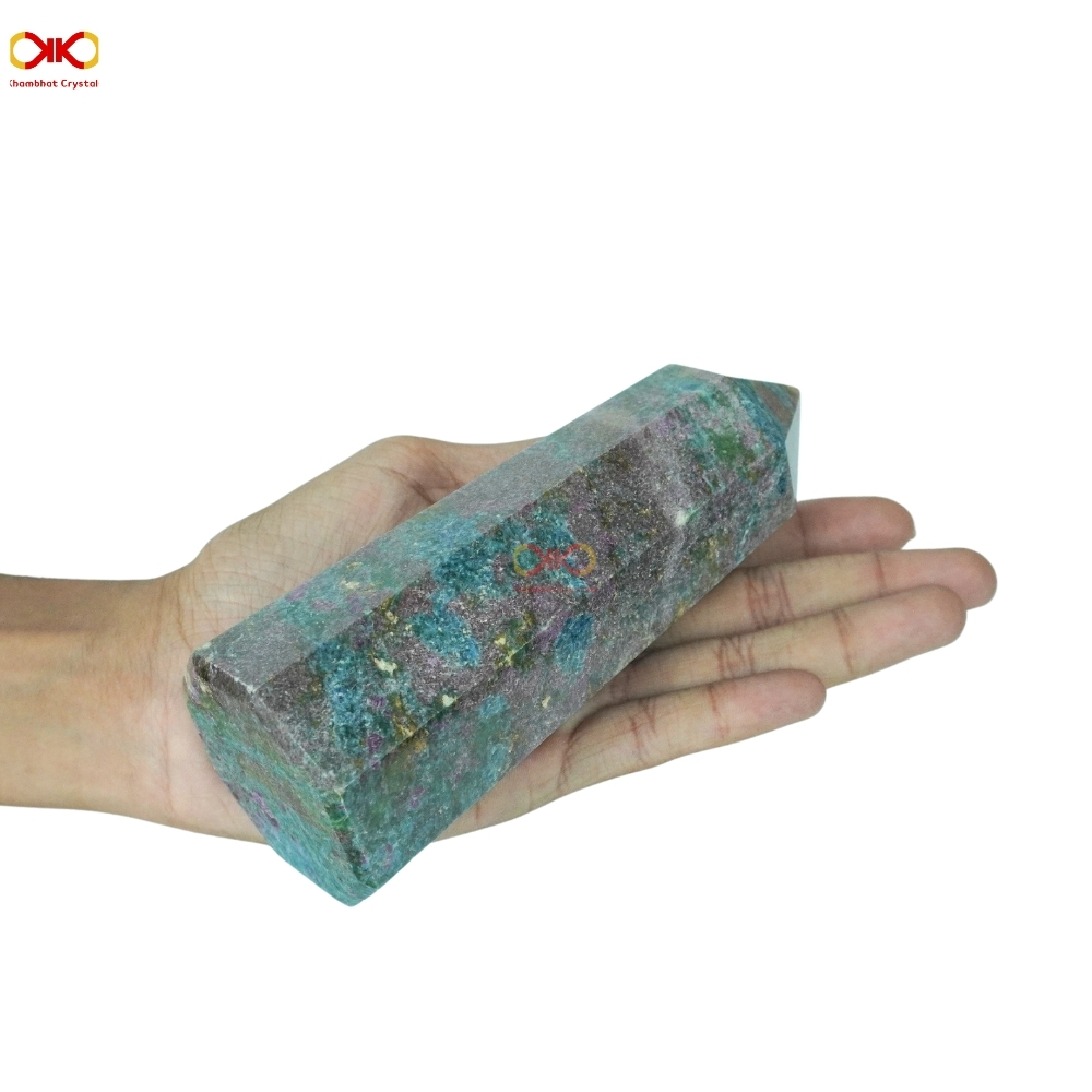 Ruby Kyanite Big Jumbo Tower (10 inch Approx.) | Khambhat Crystals