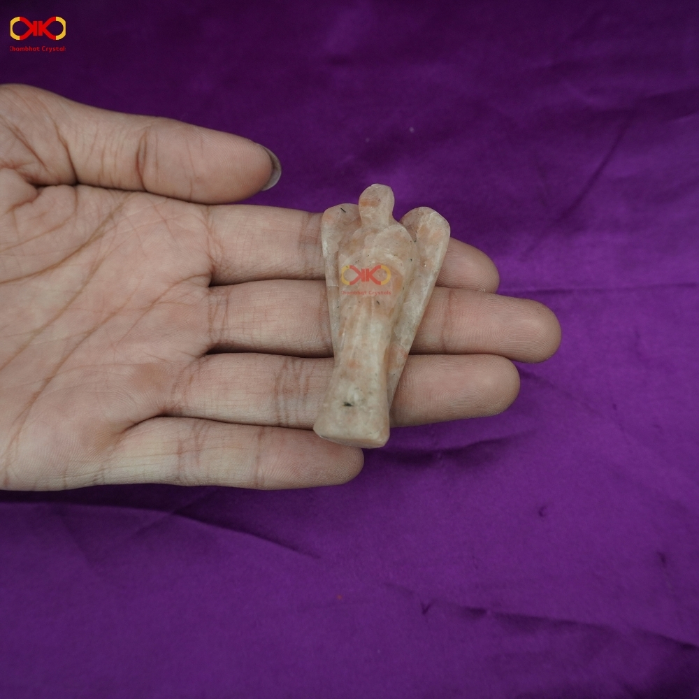 Sunstone Angel (2 Inch) | Khambhat Crystals