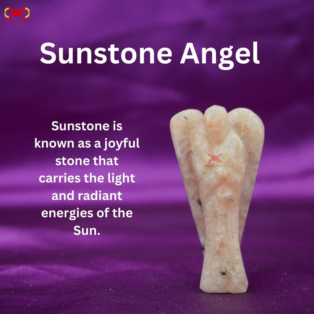 Sunstone Angel (2 Inch) | Khambhat Crystals