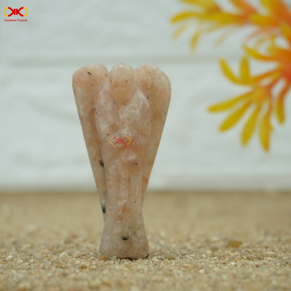 Sunstone Angel (2 Inch) | Khambhat Crystals