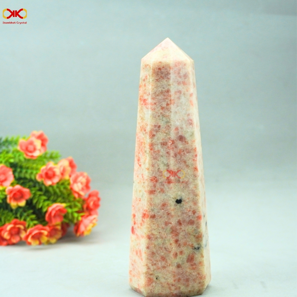 Sunstone Big Jumbo Tower (10 inch Approx.) | Khambhat Crystals