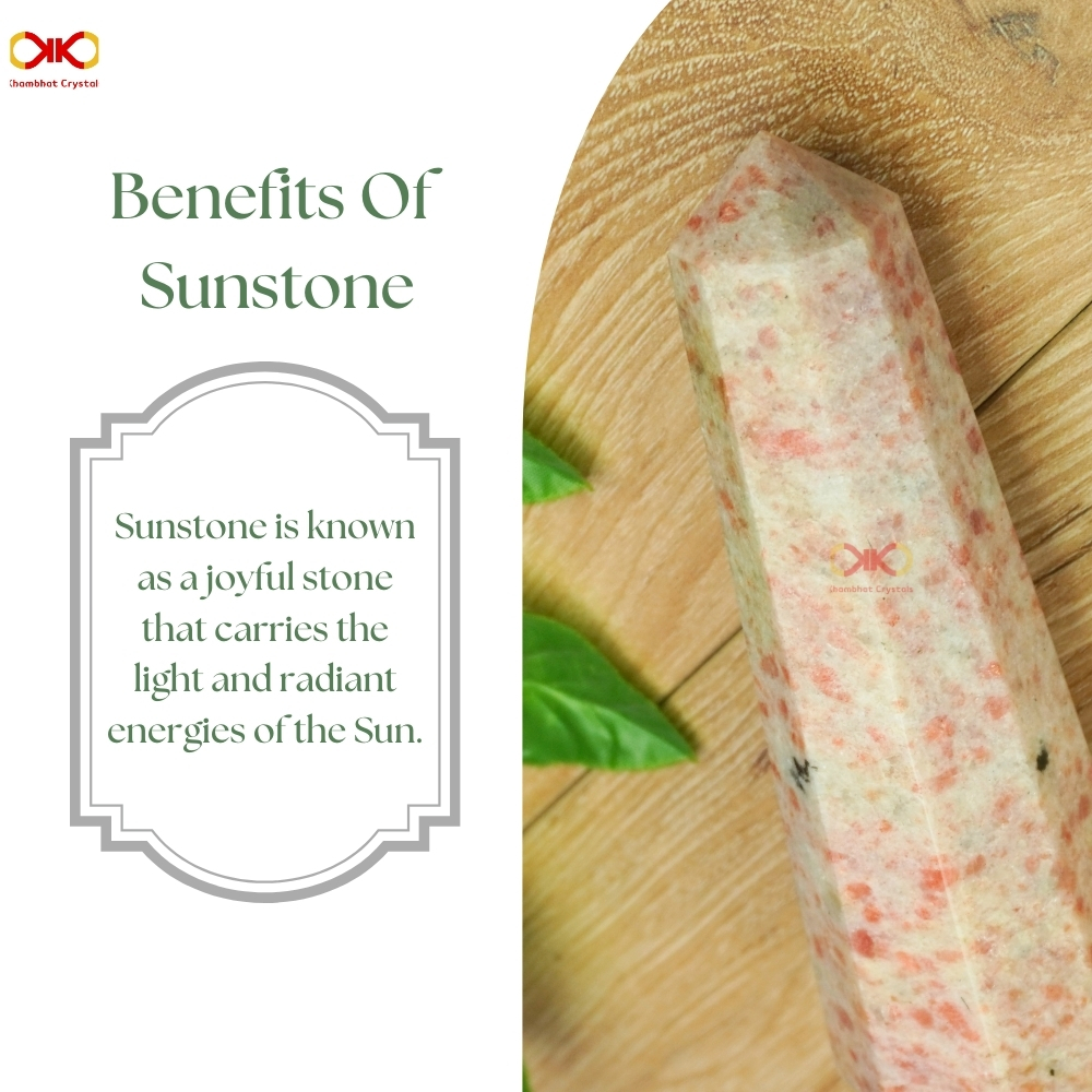 Sunstone Big Jumbo Tower (10 inch Approx.) | Khambhat Crystals