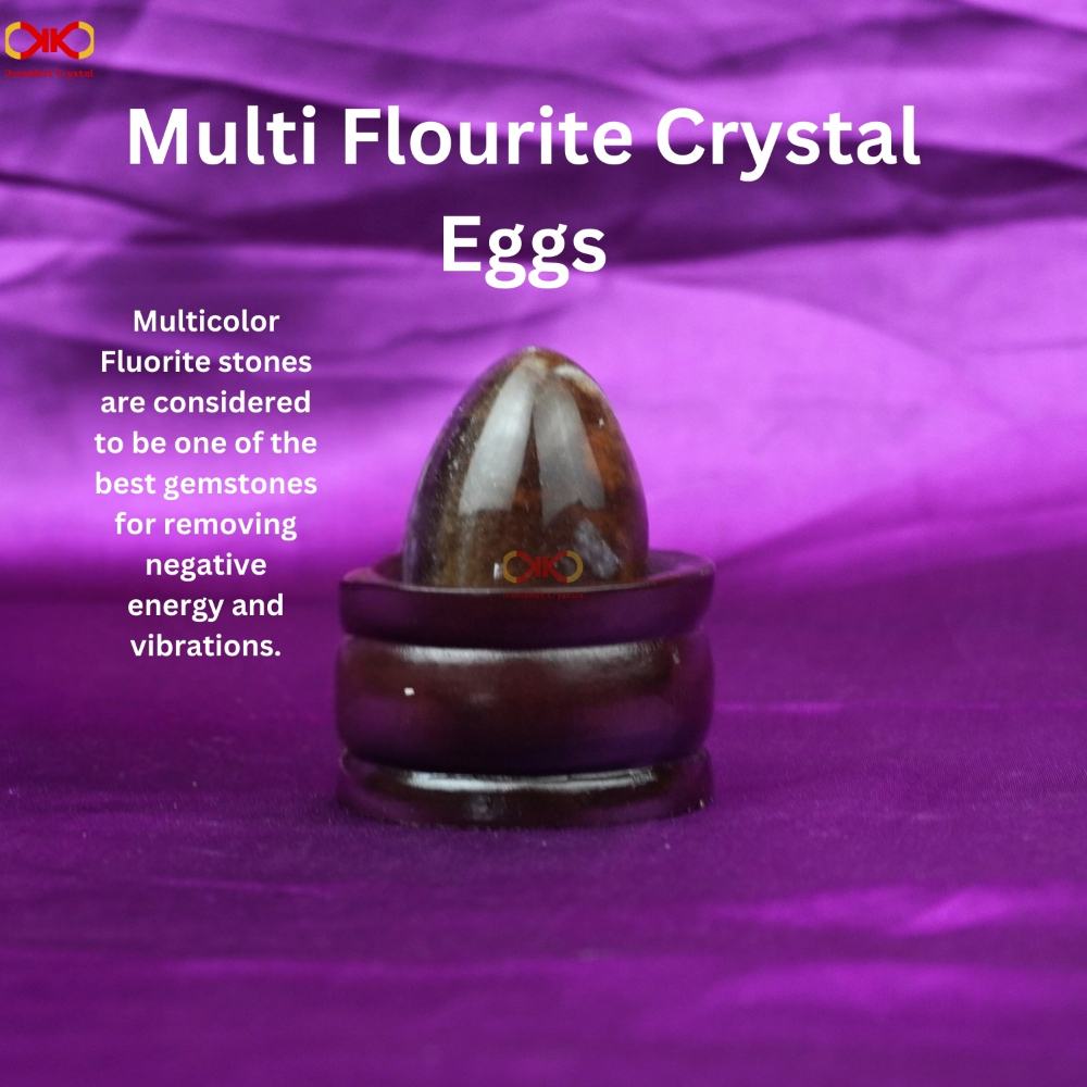 Multi Flourite Crystal Egg | Khambhat Crystals
