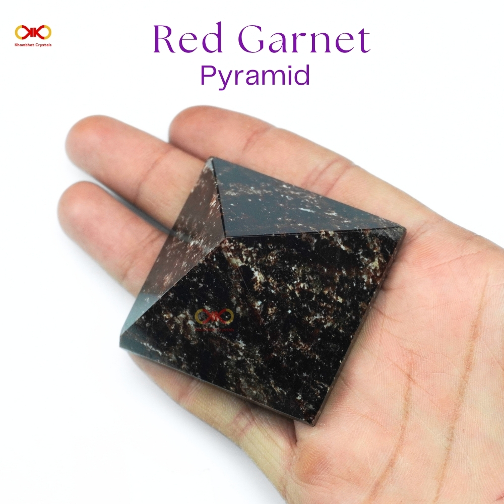 Red Garnet Pyramid(KG Pyramid) | Khambhat Crystals
