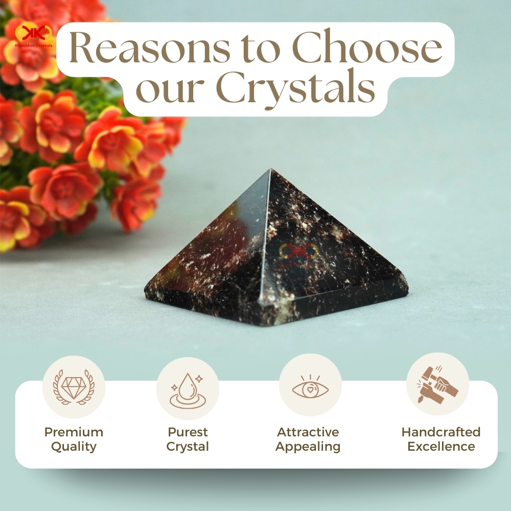 Red Garnet Pyramid(KG Pyramid) | Khambhat Crystals