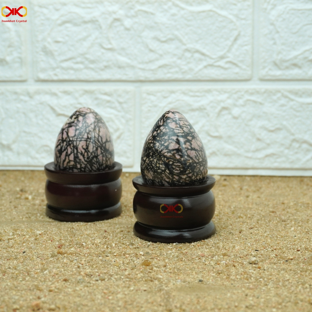 Rhodonite Crystal Egg | Khambhat Crystals