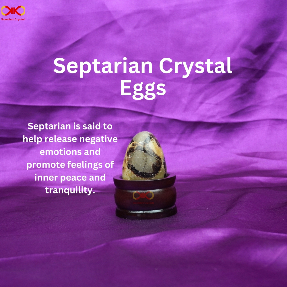 Septarian Crystal Egg | Khambhat Crystals