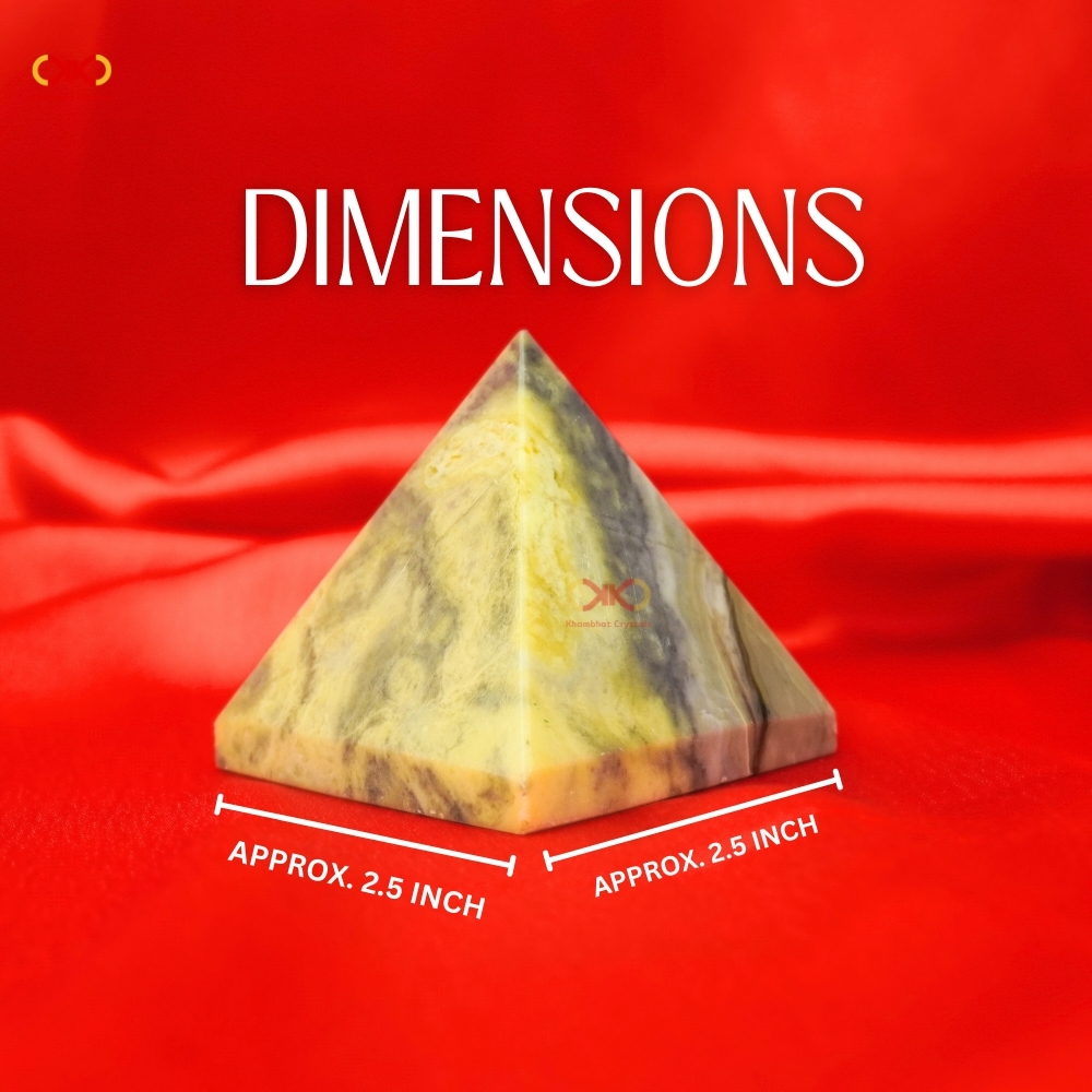 Serpentine Pyramid(KG Pyramid) | Khambhat Crystals