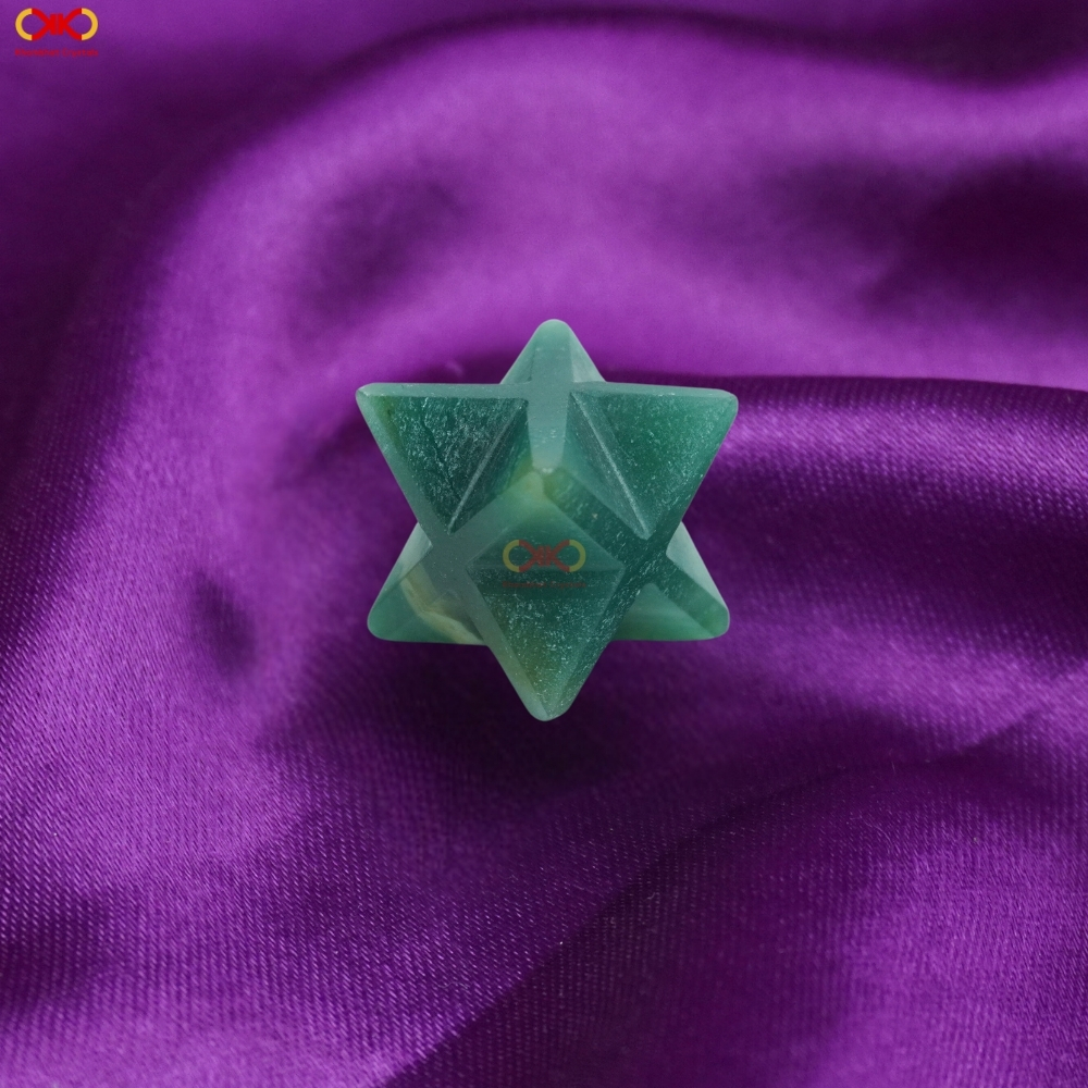 Green Jade Small Merkaba Star | Khambhat Crystals