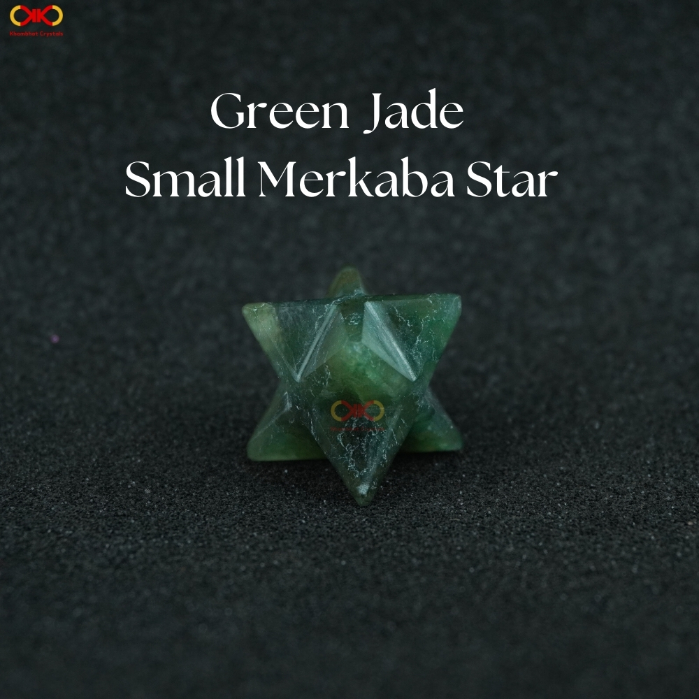 Green Jade Small Merkaba Star | Khambhat Crystals