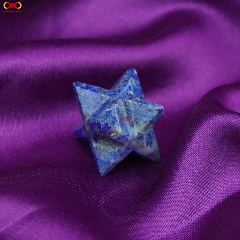 Lapis Lazuli Small Merkaba Star – Khambhat Crystals