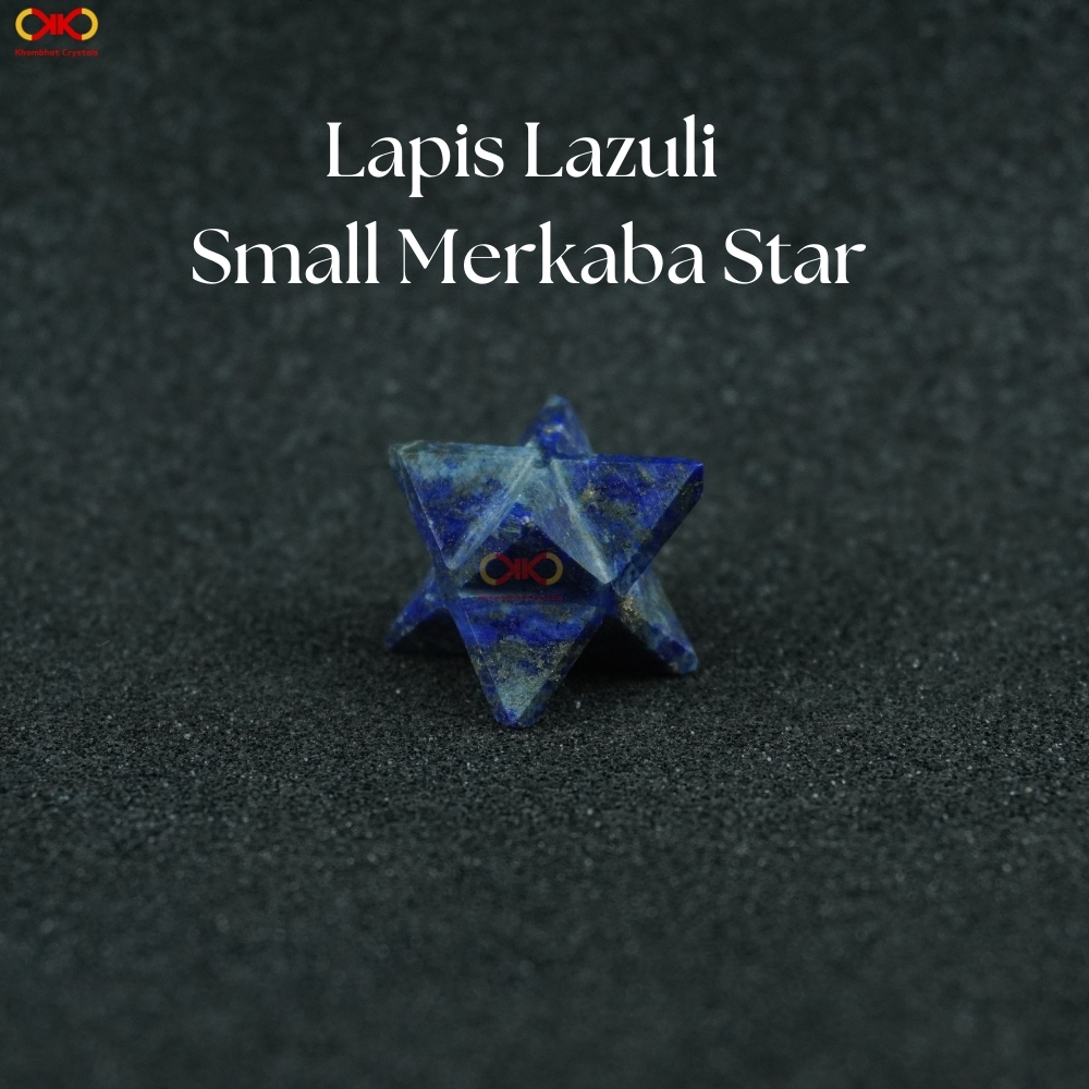 Lapis Lazuli Small Merkaba Star – Khambhat Crystals